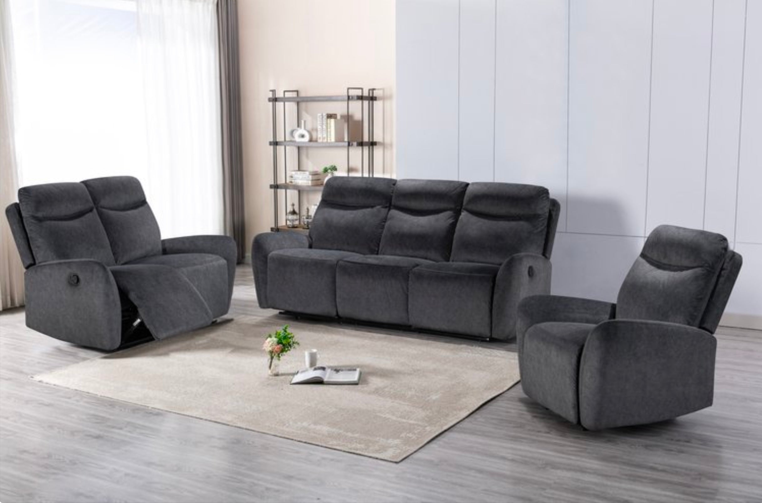 Rovigo manual reclining fabric sofas – DITA LIVING